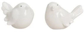 Keramický ptáček BIRDAMIC 9 cm - více variant Barva: Bílá