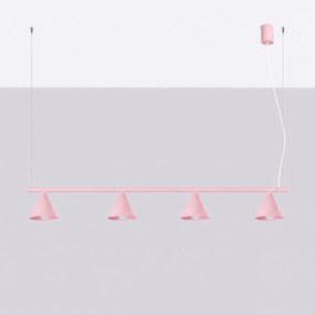 Sollux Lighting Lustr NOX 4L růžový