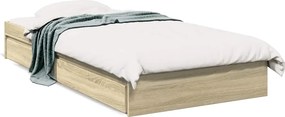 Rám postele se zásuvkami dub sonoma 90x200 cm kompozitní dřevo 3280680