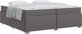 Rám postele Šedá 200 x 200 cm PVC 3399252