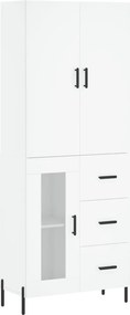 Skříň highboard bílá 69,5 x 34 x 180 cm kompozitní dřevo 3195963