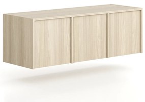 Nástavba pro skříně FRAME, 3x dveře, 1299 x 450 x 427 mm, PUSH-lock, dub přírodní