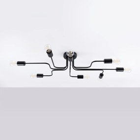 Sollux Lighting Lustr VECTOR 8 černý