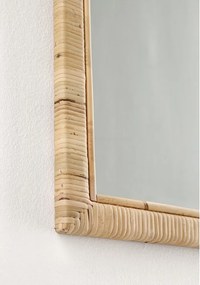 Nástěnné zrcadlo s ratanovým rámem 50x70 cm Hakima – Bizzotto