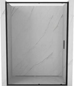 Mexen Exo, posuvné sprchové dveře, 170 cm, transparentní sklo, černá, 8151-170-000-70-00
