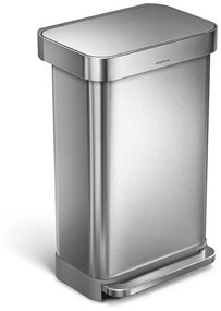 Simplehuman - Odpadkový koš 45 l, s kapsou na sáčky, kartáčovaná nerez CW2024
