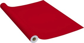 Samolepící tapeta na nábytek červená 500 x 90 cm PVC 146124