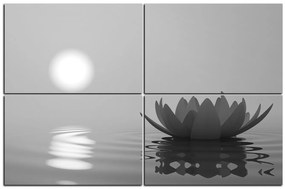 Obraz na plátně - Zen lotus 1167QD (120x80 cm)