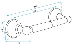 Držák na toaletní papír REA 332869A černý