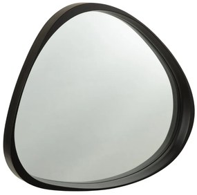 OnaDnes -20% Černé lakované zrcadlo J-Line Toni 71 x 77 cm
