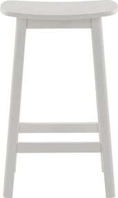 Bílá barová stolička z jasanového dřeva (výška sedáku 65 cm) Selene – Jotex