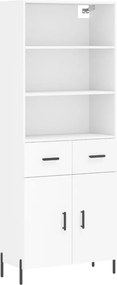 Skříň highboard bílá 69,5 x 34 x 180 cm kompozitní dřevo 3200521