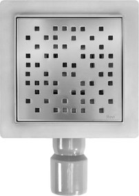 Rea Dots, nerezový odtokový žlab 150x150 mm, ocelová, REA-G6203