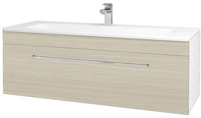 Dřevojas Koupelnová skříň ASTON SZZ 120 Varianta: N01 Bílá lesk / Úchytka T04 / D04 Dub