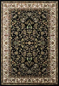 BE Koberec Anatolia 5378 BLACK - černý obdélníkový Rozměr: 70x100 cm