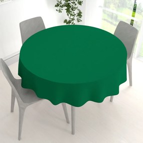 Biante Dekorační kulatý ubrus Rongo RG-056 Zelený Ø 140 cm