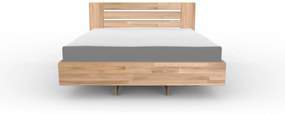 Masivní postel PEGAS - Solwo Design Dřevo a odstín oleje: BUK Cink - Olej odstín BO105, Rozměr spací plochy: 220x200