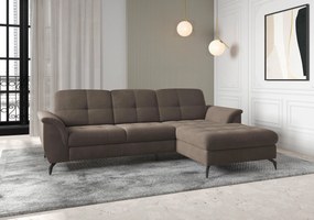 XXXLutz ROHOVÁ SEDAČKA, textil, tmavě hnědá Sit & More - Sedací soupravy - 000144013337