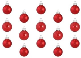 Set vánočních ozdob mix červených barev