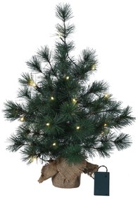 STAR TRADING Dekorativní svítící stromek Tree Furu 60 cm, zelená barva, plast