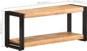 TV stolek 90 x 30 x 40 cm masivní akáciové dřevo 321978