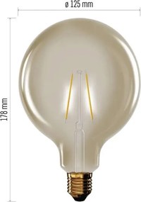 EMOS LED žárovka Filament 4,5W E27 kulatá Z58032
