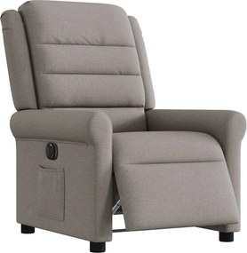 Elektrické polohovací křeslo taupe textil 3303301