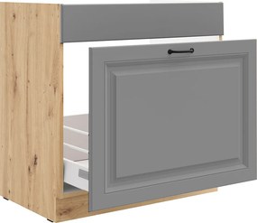 STILO ad | dolní skříňka 80 ZL 1S dřezová | 80 cm | PREMIUM BOX | artisan/šedá