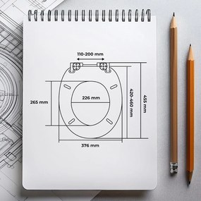 AWD WC prkénko Soft Close MDF  Edessa
