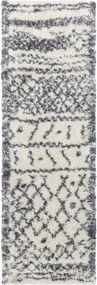 Šedý koberec Bardie Grey Cream Rozměry: 80x240 cm