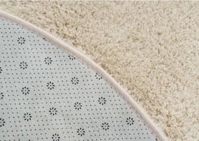 Protiskluzový koberec ALPACA béžový kruh - Zlevněný kus - drobné poškození