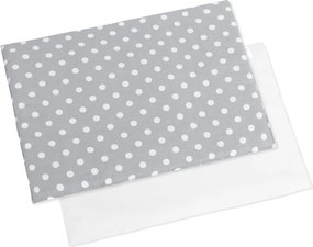 Bellatex Polštářek pro kojence do postýlky Šedá,Bílá 42x32 cm, (tenký)