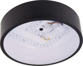 T-LED SMART TUYA Černé LED stropní svítidlo kulaté 300mm 24W CCT s DO 105460