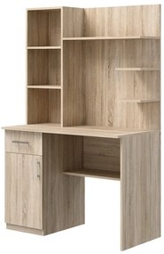 VerDesign JONAS PC stolek E6 levý, dub sonoma