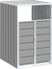 vidaXL Box na 1 popelnici 72 x 81 x 115 cm ocel [4006171] Barva: Šedá