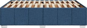 Rám postele bez matrace modrý 160 x 200 cm textil 3284852