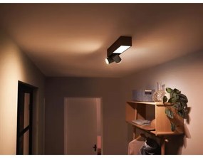 Philips-LED RGBW Stmívatelné bodové svítidlo Hue CENTRIS 2xGU10/4,2W + LED/11W