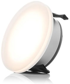 LED2 2050131DT Static, zápustné svítidlo se saténovým difusorem, 7W 3000K stmívatelné TRIAC, průměr 9,2cm, IP44