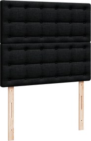 Box spring postel s matrací černá 120x190 cm textil 3291235