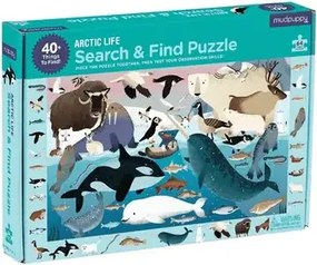 Mudpuppy Puzzle skládej a hledej Život v Arktidě / 64 dílů / od 4 let