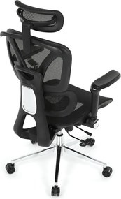 Ergonomická kancelářská židle FORCE - černá síťovina
