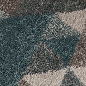 Flair Rugs koberce Kusový koberec Dakari Nuru Blue/Cream/Grey - 80x150 cm