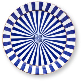 Pip Studio Royal Tiles hrnek bez ucha s odkládacím táckem 230ml, modrý (hrnek bez ucha z tenkostěnného porcelánu)