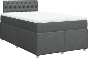 Box spring postel s matrací tmavě šedá 120x190 cm textil 3286627
