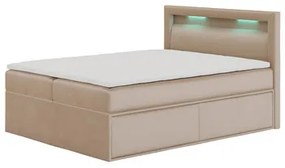 Čalouněná postel PRADA rozměr 140x200 cm Lososová