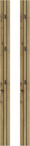 XXXLutz ŠATNÍ PANEL, černá, dub artisan, 13/160/1,6 cm Xora - Šatní panely - 000003012903