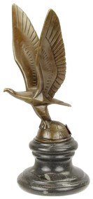 Bronzová socha - Orel na glóbu ve stylu Art Deco