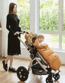 Tutumi Teddy, dětský spací pytel GROW-UP N, karamelová, NAZ-06613