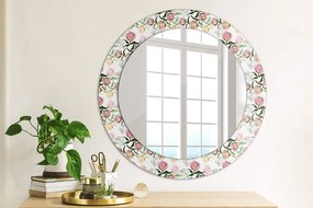 Kulaté dekorativní zrcadlo Pivové pupeny fi 60 cm