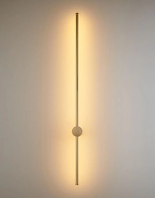 Moderní nástěnná lampa Sparo 100 cm, zlatý lesk